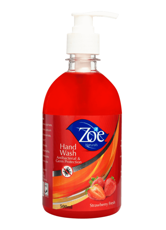Zoe Liquid Handwash Perfumed Strawberry Fresh Flametree Brands Limited
